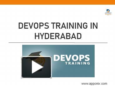 Apponix Devops Training presentation | free to download