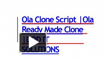 PPT – Readymade Ola Clone Script - DOD IT Solutions PowerPoint presentation | free to download ...