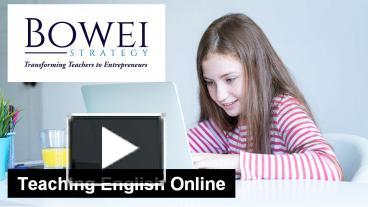 Teach Kids English Online - Bowei Strategy (1) presentation | free to download
