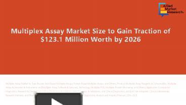 PPT – Multiplex Assay Market Seeking New Highs- Current Trends and Growth Drivers [2019-2026 ...