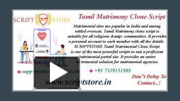 PPT – Tamil Matrimony Script, Matrimony Clone PowerPoint presentation | free to download - id ...