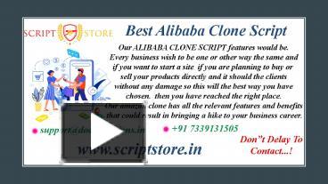 PPT – Alibaba Clone Script - WEBSITE SCRIPTS PowerPoint presentation | free to download - id ...