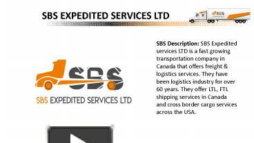 PPT – The new age of on-demand transportation with SBS Expedited PowerPoint presentation | free ...