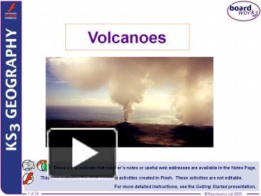 Volcanoes - Boardworks presentation | free to download