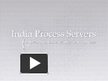 Process Services in India presentation | free to download