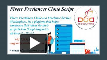 FIVERR SCRIPT | DOD IT SOLUTIONS presentation | free to download