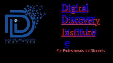 PPT – DDI - Digital Discovery Institute | Best digital marketing courses in Mohali PowerPoint ...