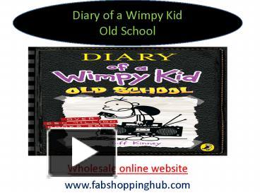 diary of a wimpy kid old school presentation | free to download