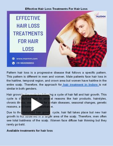 PPT – Effective Hair Loss Treatments For Hair Loss PowerPoint presentation | free to download ...