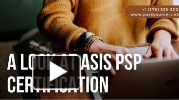 PPT – A Look at ASIS PSP Certification Physical Security Professionals ...