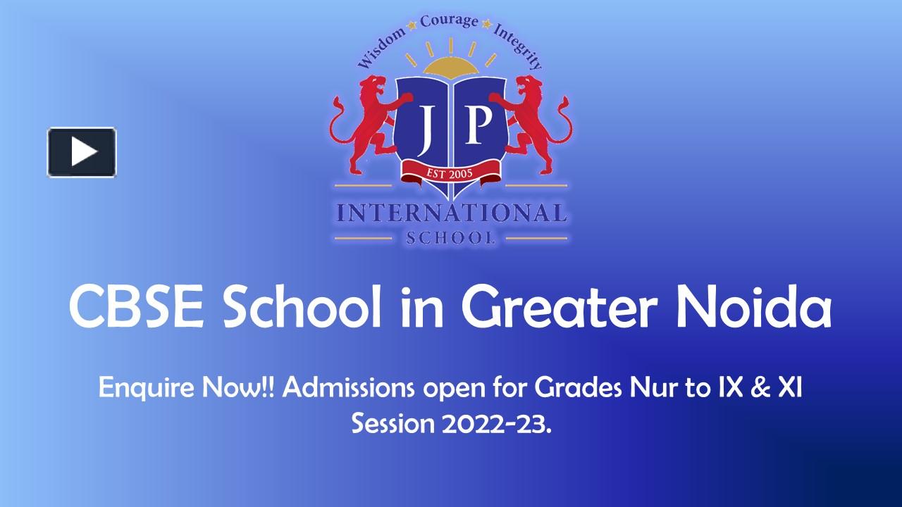 PPT – Best CBSE School in Greater Noida PowerPoint presentation | free to download - id: 94920b ...