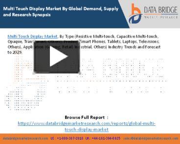 PPT – Multi Touch Display Market By Global Demand, Supply and Research ...