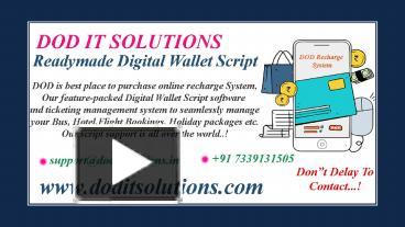 PPT – Digital Wallet | Ready Made Script | PowerPoint presentation | free to download - id ...