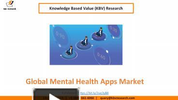PPT – Global Mental Health Apps Market size to reach USD 10.2 Billion by 2027 - kbv research ...