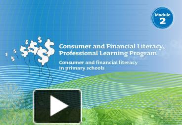 Overview of the Consumer and Financial Literacy Professional Learning ...