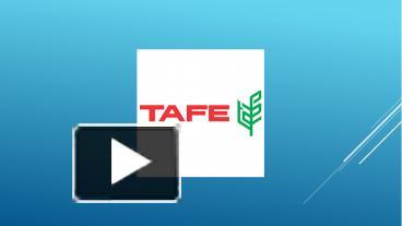 Tafe presentation | free to download