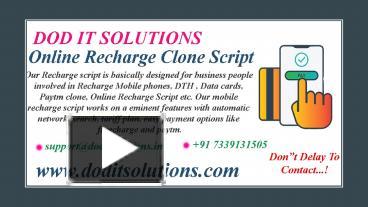 PPT – Online Recharge Clone System - DOD IT SOLUTIONS PowerPoint presentation | free to download ...