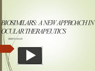 BIOSIMILARS presentation | free to download