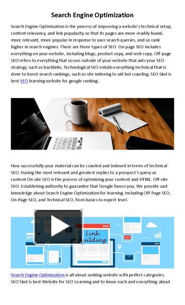 Ppt Search Engine Optimization Powerpoint Presentation Free To Download Id 94ed59 Mtmxn 