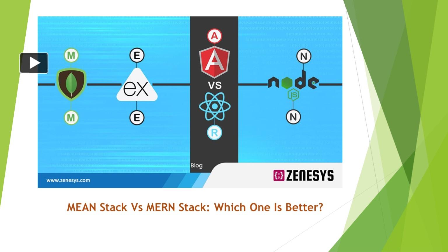 PPT MEAN Stack Vs MERN Stack Which One Is Better PowerPoint 