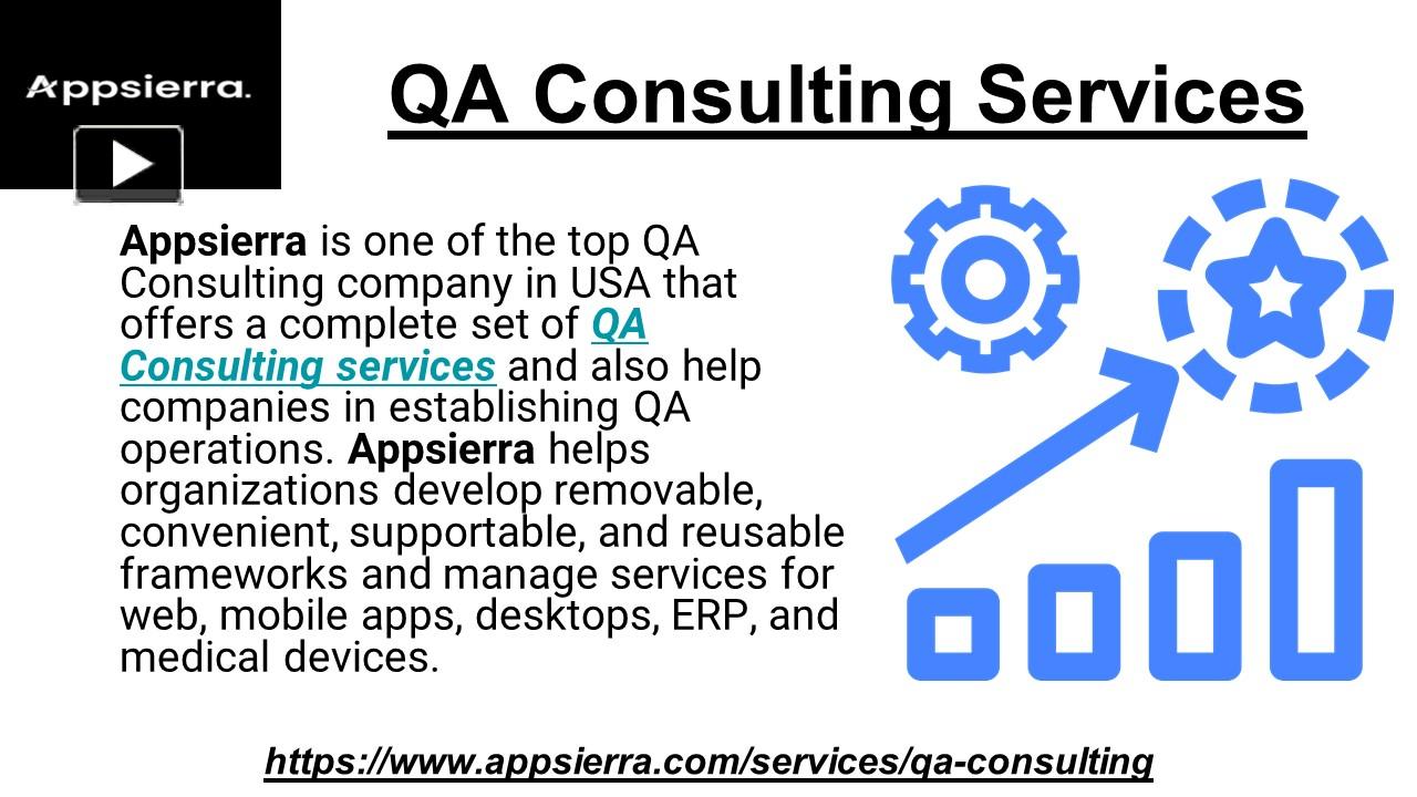 PPT – QA Consulting Services PowerPoint presentation | free to download - id: 951400-ZmNjZ