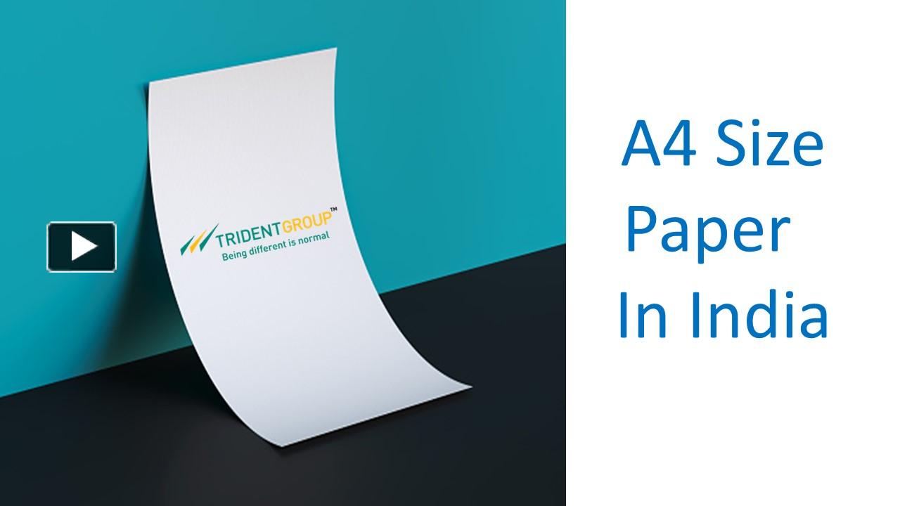 PPT Finding Wholesale A4 Paper Price India Trident PowerPoint Presentation Free To 