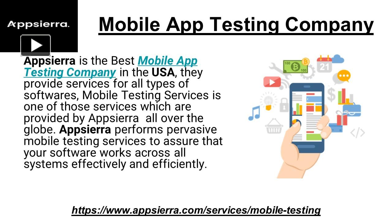 Ppt Mobile App Testing Company Powerpoint Presentation Free To