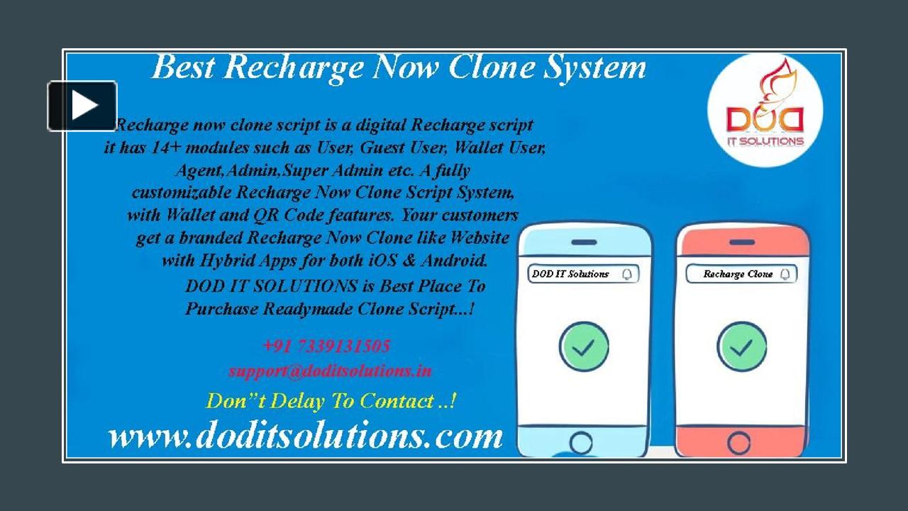 PPT – Online Recharge Now Clone System - DOD IT SOLUTIONS PowerPoint presentation | free to ...
