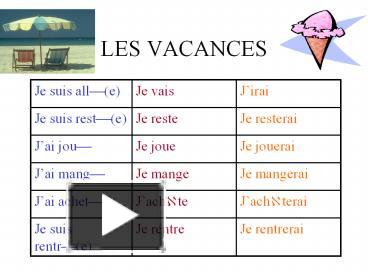 LES VACANCES presentation | free to download