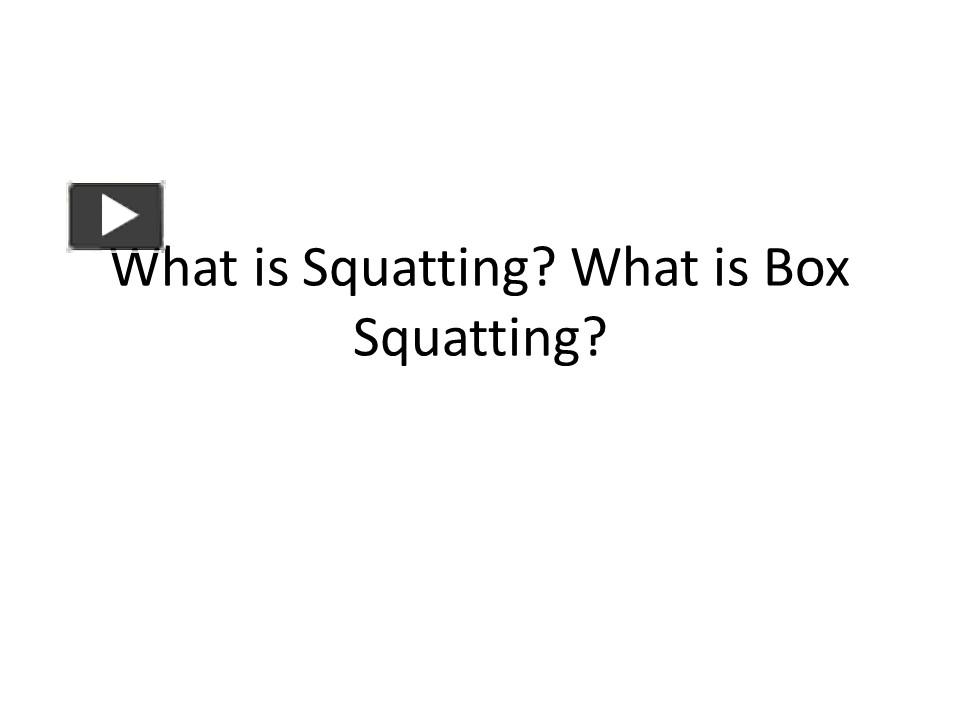 PPT – What is Squatting?Does squats burn belly fat? PowerPoint presentation | free to download ...