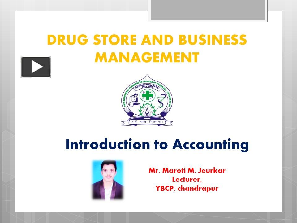 Introduction to Accounting presentation | free to download