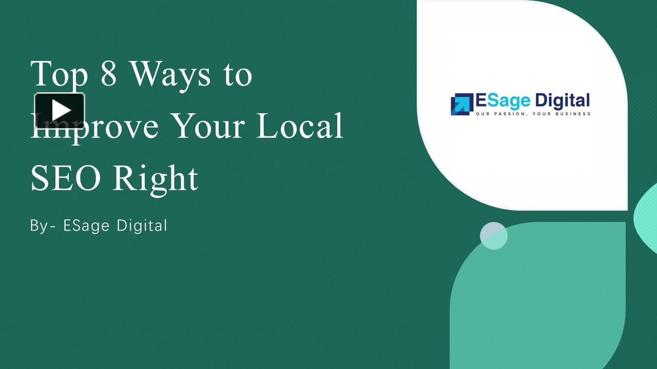 PPT – Top 8 Ways to Improve Your Local SEO Right PowerPoint presentation | free to download - id ...