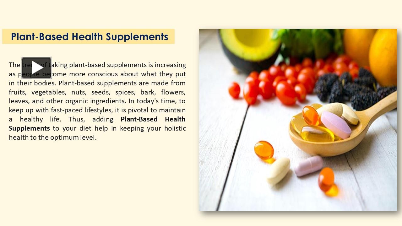PPT – Buy Plant-Based Health Supplements Online in London | Plant Vitamin PowerPoint ...