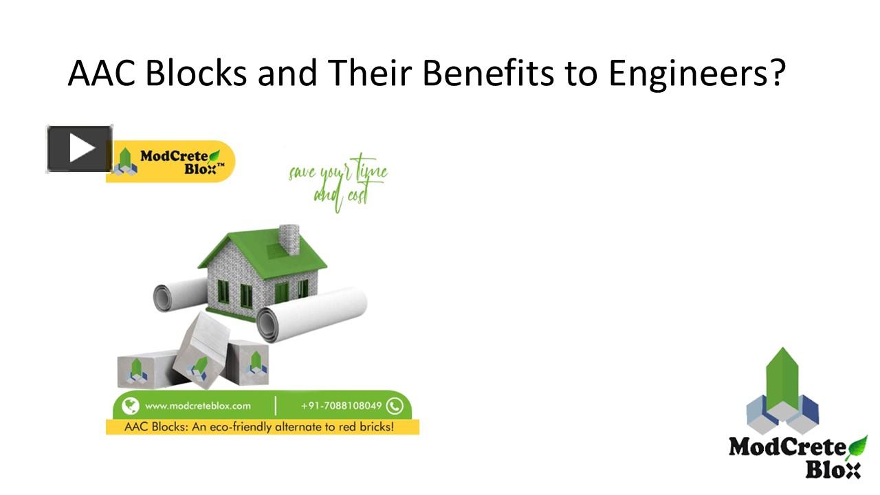 AAC Blocks and Their Benefits to Engineers presentation | free to download