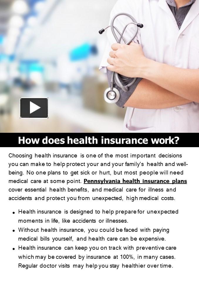 How does health insurance work? presentation | free to download