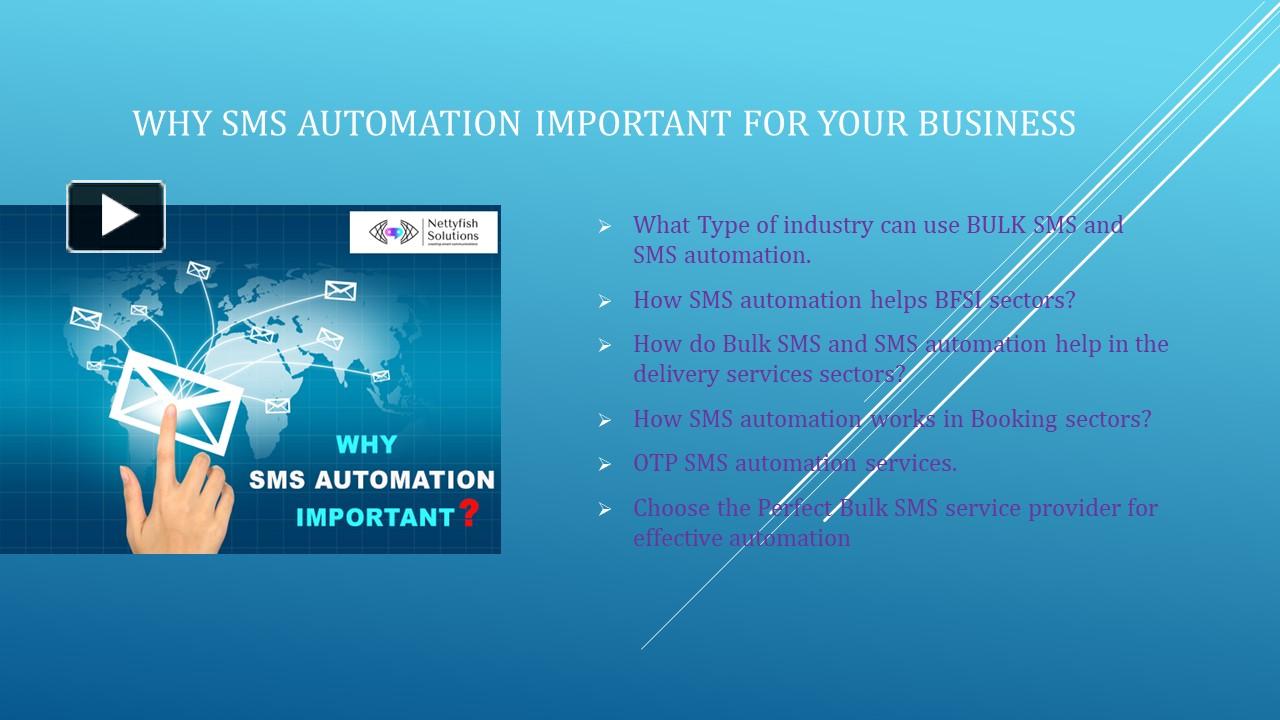 PPT – Why SMS Automation Important for your Business PowerPoint presentation | free to download ...