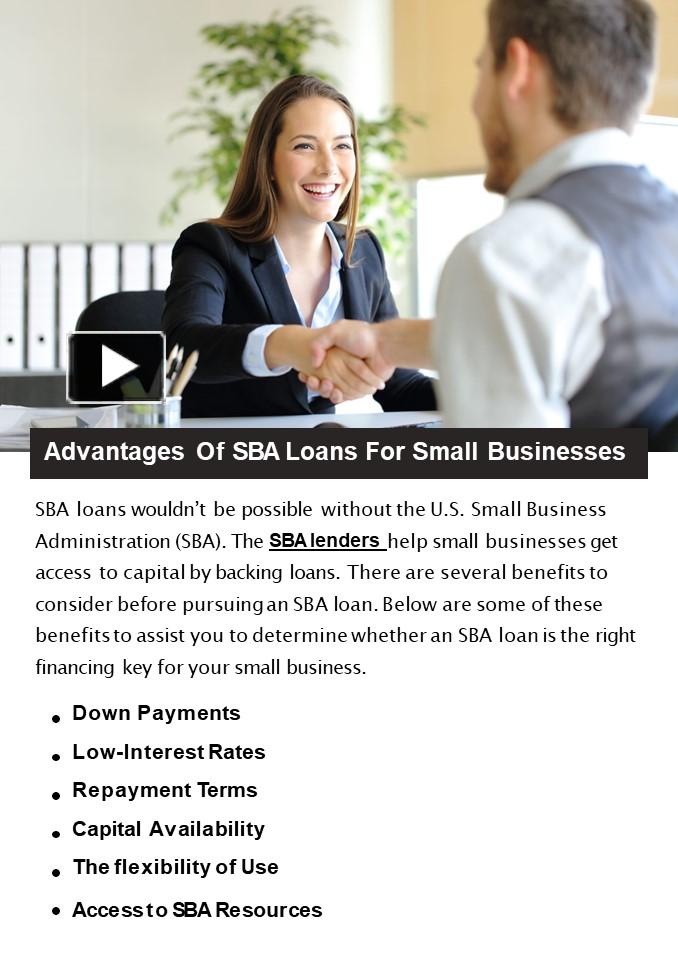 PPT – Advantages Of SBA Loans For Small Businesses PowerPoint presentation | free to download ...