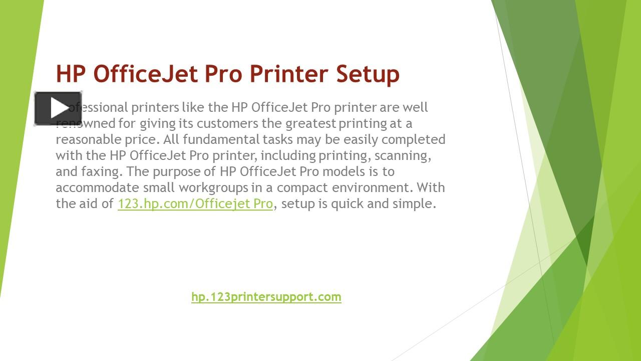 PPT – HP OfficeJet Pro Printer Setup (1) PowerPoint presentation | free to download - id: 954aad ...
