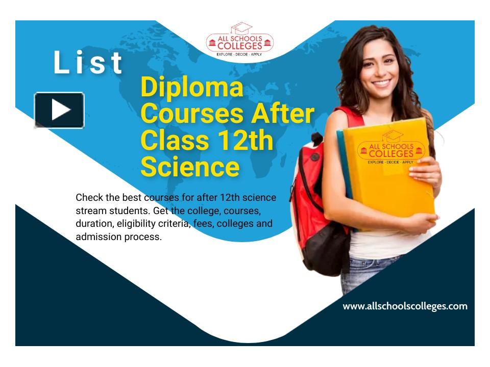 PPT – List Diploma Courses After Class 12th Science PowerPoint presentation | free to download ...