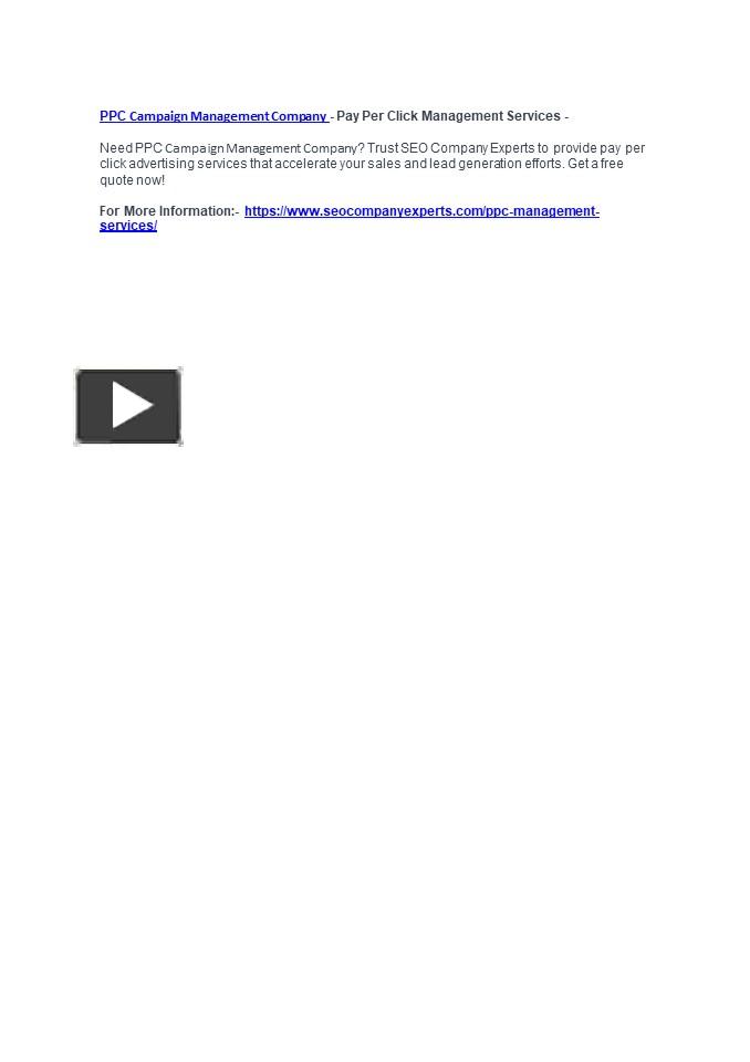 PPT – Pay Per Click Management Services - Best PPC Management Company PowerPoint presentation ...