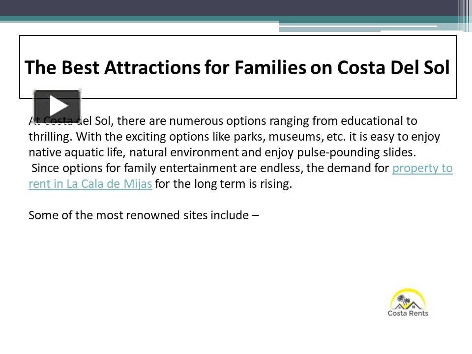 PPT – The Best Attractions for Families on Costa Del Sol PowerPoint presentation | free to ...