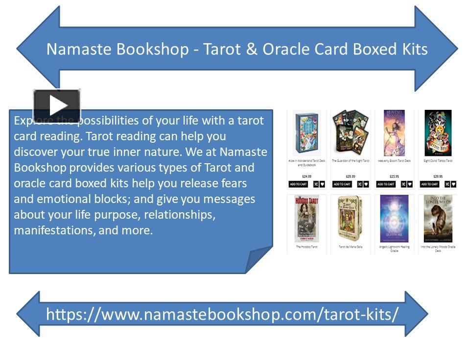 PPT – Namaste Bookshop - Tarot & Oracle Card Boxed Kits PowerPoint presentation | free to ...