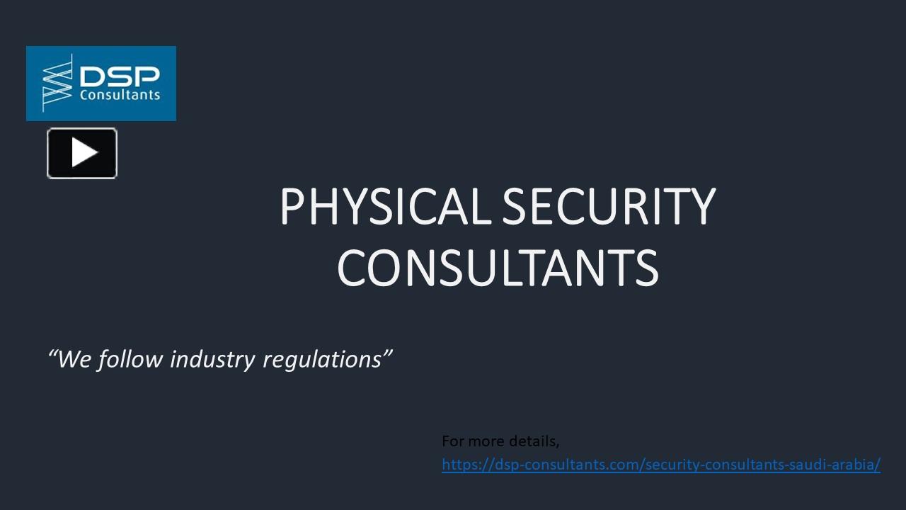 PPT – Security Consultants KSA PowerPoint presentation | free to ...