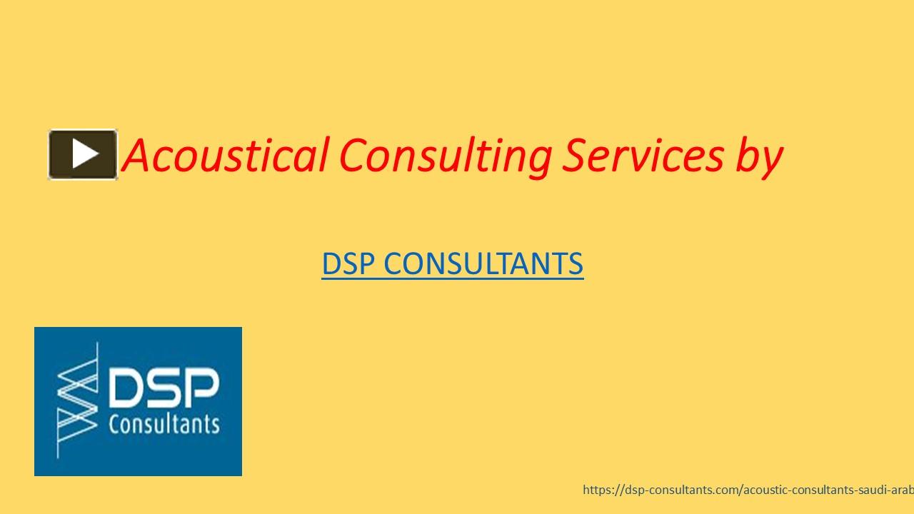 PPT – Acoustic Consultants in KSA PowerPoint presentation | free to ...
