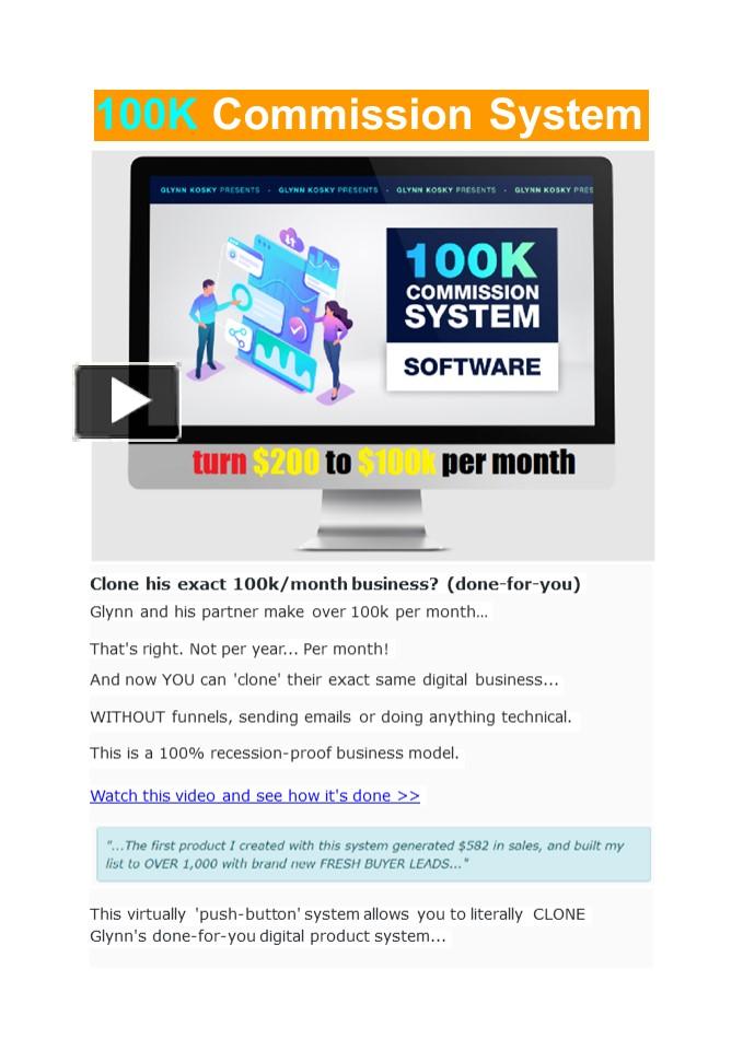 PPT – $100K Commission System for you PowerPoint presentation | free to download - id: 95585a-OWIzO