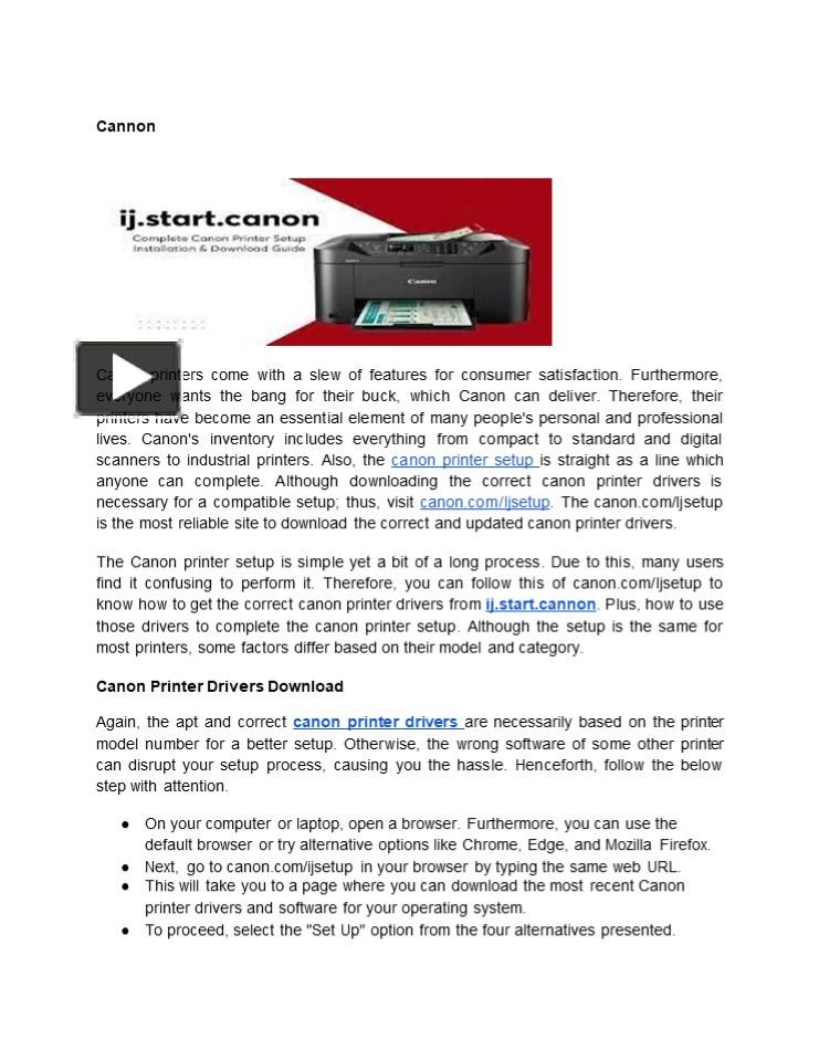 PPT – Canon.com/ijsetup PowerPoint presentation | free to download - id: 955af9-YWUzN