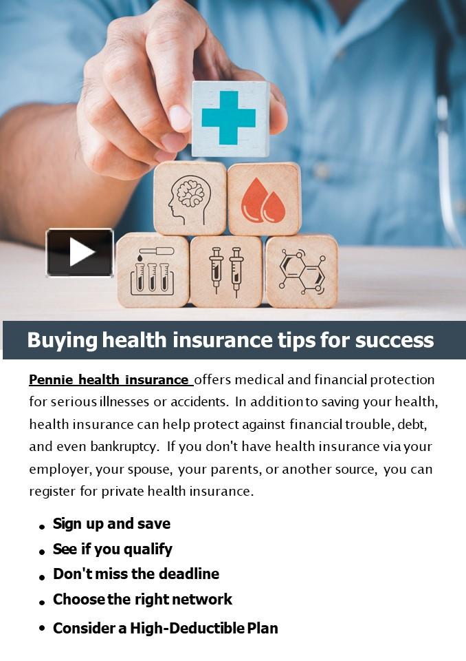 PPT – Buying health insurance tips for success PowerPoint presentation ...