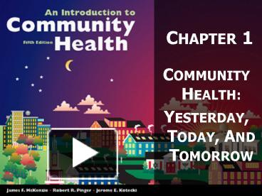 COMMUNITY HEALTH: presentation | free to view