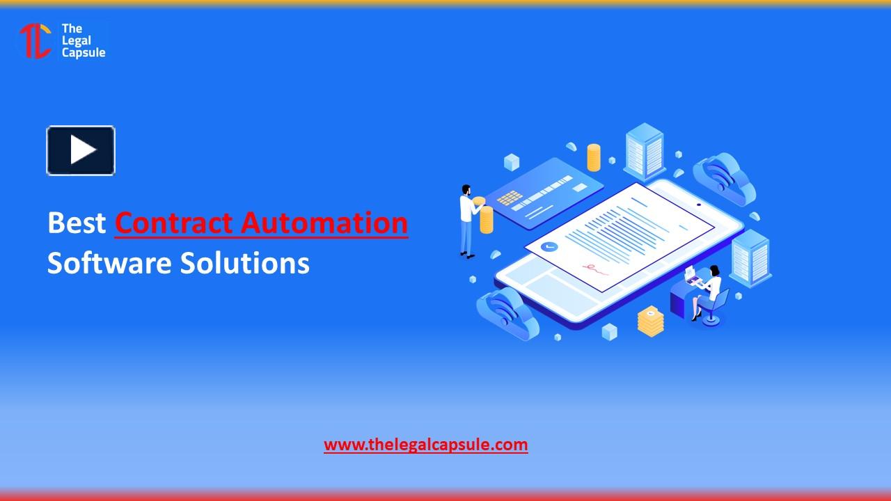 Best Automated contract management system | CLM presentation | free to download