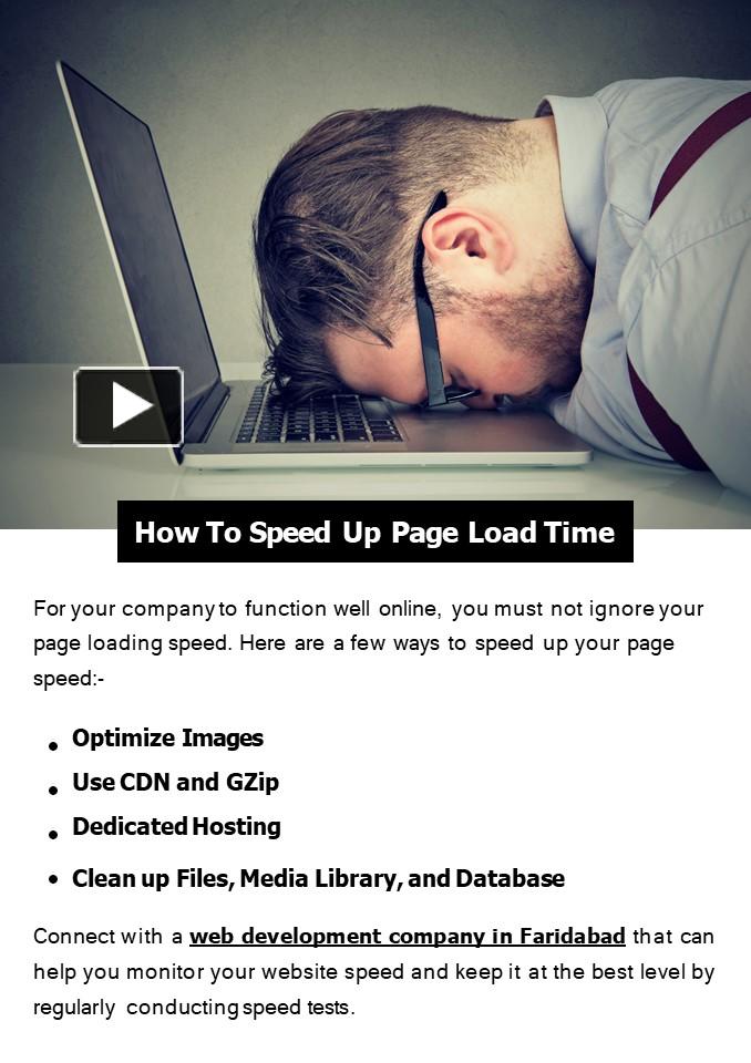 PPT – How To Speed Up Page Load Time PowerPoint presentation | free to download - id: 956cb6-ZmM3O